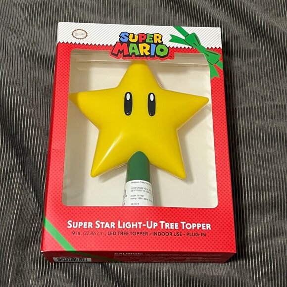 Nintendo | Holiday | Super Mario Star Tree Topper | Poshmark